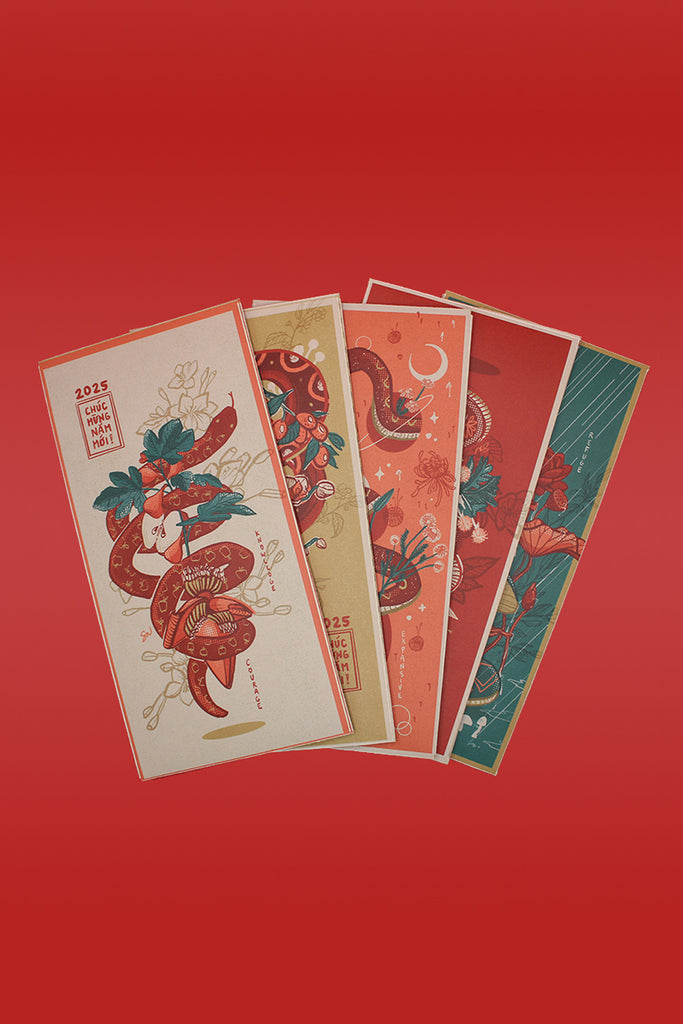 Lì Xì - Year of the Snake Envelopes by Stacy Nguyen Creative | Abacus ...