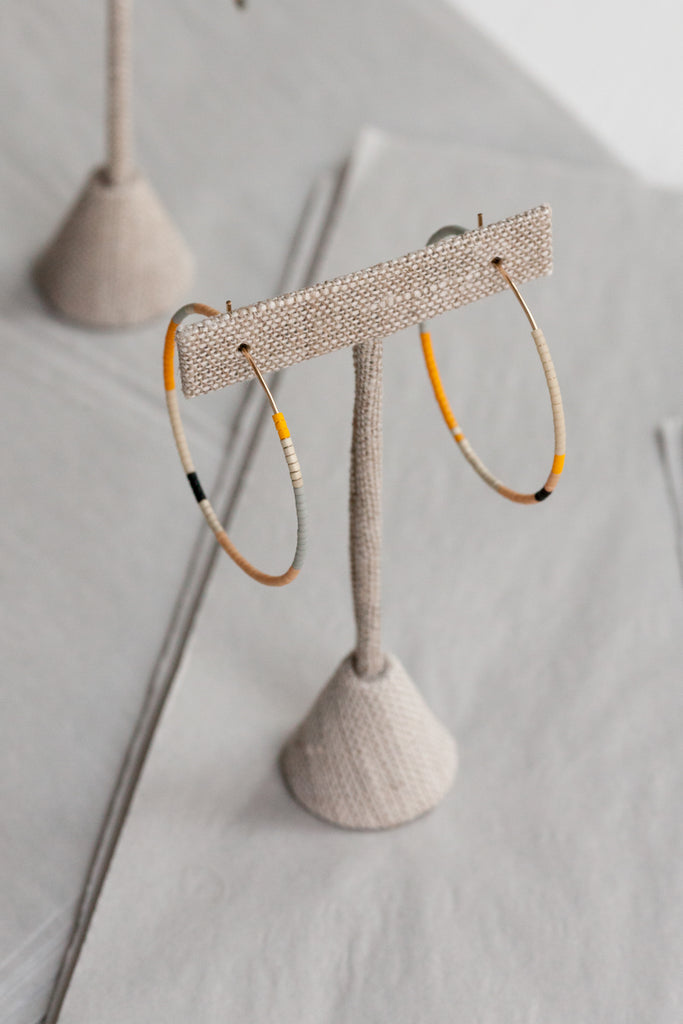 Toro Earrings, Shore | Abacus Row | Handmade Jewelry