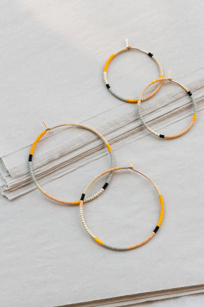 Toro Earrings, Shore | Abacus Row | Handmade Jewelry